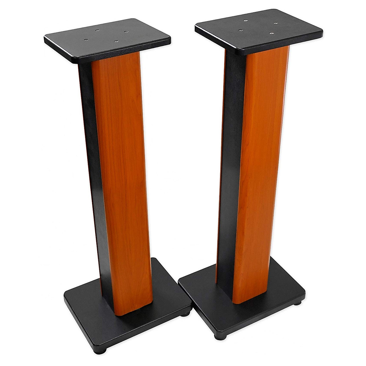 Rockville 28" 2-Tone Bookshelf Speaker Stands Surround Sound Home Theater (RHT28C)