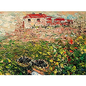 SOLD Time for Harvest, Tuscany Italy Vineyard By Internationally Renown Painter Andre Dluhos