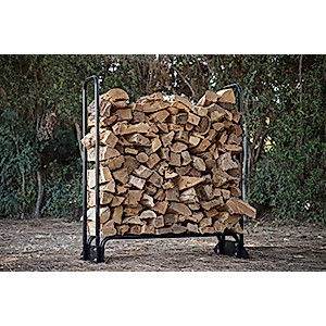 Champion Power Equipment 201163 48-Inch Firewood Heavy Duty Wood Log Rack, Weather Resistant Cover Included