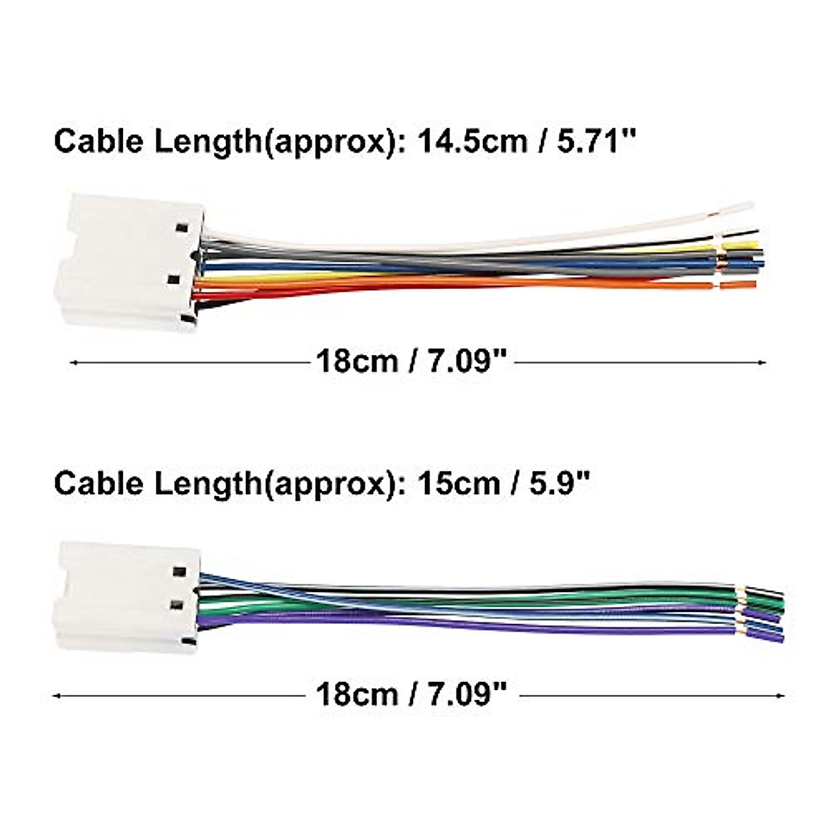 X AUTOHAUX 70-7550 Car Stereo CD Player Wiring Harness Set Wire Radio Adapter Install Plug for Nissan 1995-2006