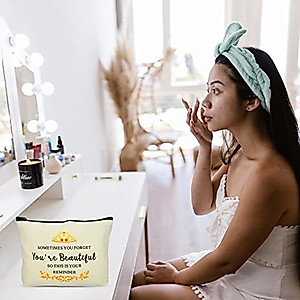 Inspirational Gifts for Women Christmas Gifts for Friends Mom Stocking Stuffers for Girlfriend Daughter Cute Birthday Anniversary Valentine Gifts for Wife Female You are Beautiful Makeup Cosmetic Bags