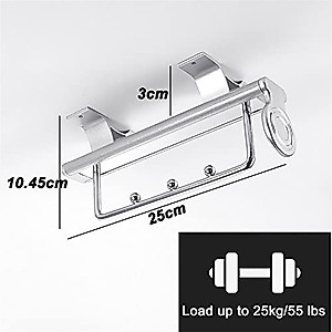 Pull Out Clothes Rail Adjustable 25-46cm Wardrobe Rail Extendable Metal Clothes Hanger Space-Saving Clothes Rack (Size : 25cm/9.8inch)