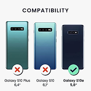 kwmobile Case Compatible with Samsung Galaxy S10e Case - TPU Silicone Phone Cover with Soft Finish - Gray Green