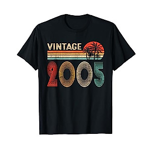 18th Birthday Gift Vintage 2005 Funny 18 Years Old Boy Girl T-Shirt