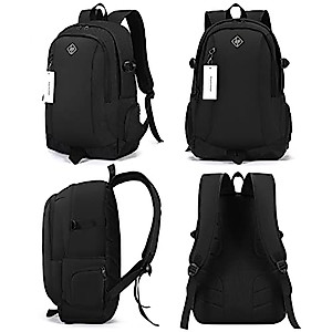 rickyh style School Backpack, Travel Bag for Men & Women, Lightweight College Back Pack with Laptop Compartment