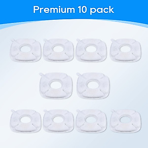 MyfatBOSS 10 Pack Cat Water Fountain Filter, Cat Fountain Filter Replacement Compatible with 95oz/2.8L and 85oz/2.5L Automatic Cat Pet Dog Water Fountain Water Dispenser Replacement