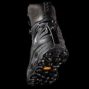 Korkers Men's Felt & Vibram Soles Fishing Boots, Black, 12