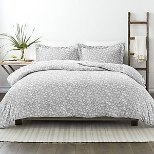 Linen Market Duvet Cover King Size (Gray) - Experience Hotel-Like Comfort with Unparalleled Softness, Exquisite Prints & Solid Colors for a Dreamy Bedroom – King Duvet Cover Set with 2 Pillow Shams