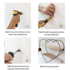 Floating Shelves Wall Mounted Wooden Storage Rack Home Decoration, Modern Minimalist, Living Room, Bedroom,Kitchen,Bathroom and More Partition Shelf