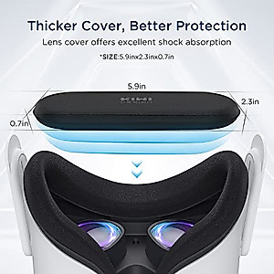 KIWI design VR Facial Interface Bracket with Anti-Leakage Nose Pad and Lens Protector Compatible with Valve Index Accessories