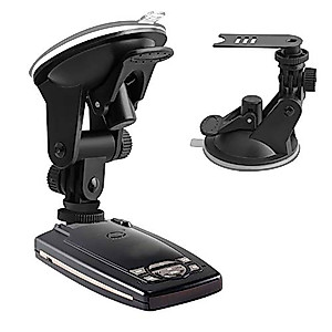 YeeBeny Suction Radar Detector Mount, Windshield & Dashboard Radar Holder Compatible with Escort Passport 9500i 7500 X50 X70 X80 Solo SC S2 S3 s75 Beltronics RX65 GX65 Red (Not for Escort IX & MAX)