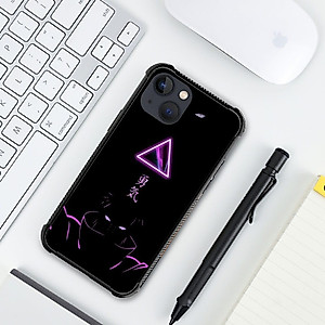 Goodsprout iPhone 13 Pro Max Case - Anime Courage Logo Design, Shockproof, Non-Slip, Wireless Charging Compatible
