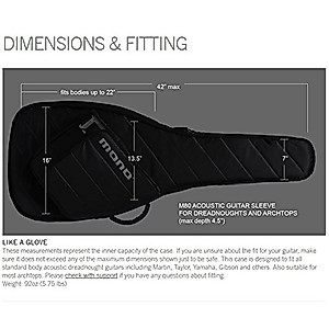 Mono Guitar Sleeve Dreadnought Ash