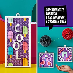 LEGO DOTS Message Board 41951 DIY Arts & Crafts Kit, Customizable Letter Board with Colorful Tiles for Kids Ages 6-10