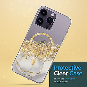 Case-Mate iPhone 14 Pro Max Case - Karat Marble [10FT Drop Protection] [Compatible with MagSafe] Magnetic Cover with Cute Bling Sparkle for iPhone 14 Pro Max 6.7", Anti-Scratch, Shock Absorbent, Slim