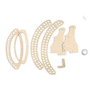 Pokinge Wooden Paint Brush Holder,105 Holes Desk Stand Paintbrush Organizer Paintbrush Holder Organizer Paint Brush Rack for Pencils Pens Paint Brushes