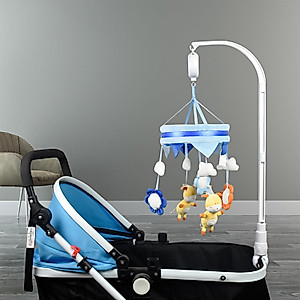 HLEEDUO 32 inch Crib Mobile arm ，Baby Crib Mobile Attachment Mobile arm，The Claw Part of The Baby Mobile Hanger can be Tilted at 30°.32 in Mobile arm for Crib，Mobile Holder for Crib