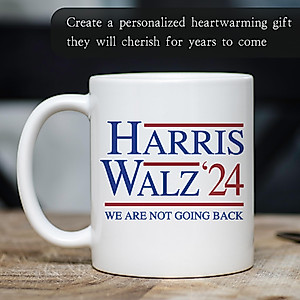 MyCozyCups Harris Walz 2024 11oz Coffee Mug, Tim Walz Kamala Harris We Are Not Going Back Mug, Say It To My Face Kamala Harris 2024 11oz Coffee Mug 11oz Coffee Mug, Cat Ladies for Kamala Gift