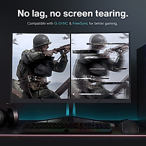 IVANKY DisplayPort Cable 10ft, DP Cable 1.2, [Updated New Model] Display Port Cable 144z, 4K@60Hz, 2K@165Hz, 2K@144Hz, 3D, DisplayPort to DisplayPort Cable, Compatible Laptop, PC, Gaming Monitor, TV