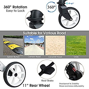 HONEY JOY Baby Stroller, High Landscape Convertible Infant Bassinet Stroller, Adjustable Canopy & Backrest, Storage Basket, Foot Cover, Foldable Newborn Carriage Pram Stroller (Gray)