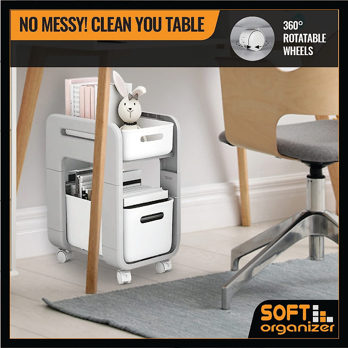 Soft Organizer Kitchen organization,cabinet organizer storage Drawer - Under Sink Organizer, For Bathroom Shelf Space Rack, Multifunctional Storage