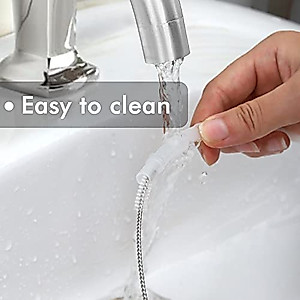 Miracredo 8 PCS Replacement Straws Compatible with Takeya, ThermoFlask, Hydro Flask Wide Mouth Straw Lid Water Bottles, BPA Free, Comes with 2 Cleaning Brushes and Stickers