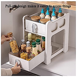 MADELL Sinks Under Sink Organizers,Kitchen Cabinet Organization,for Bathroom and Kitchen Under Bathroom Sink Organizers/Gris