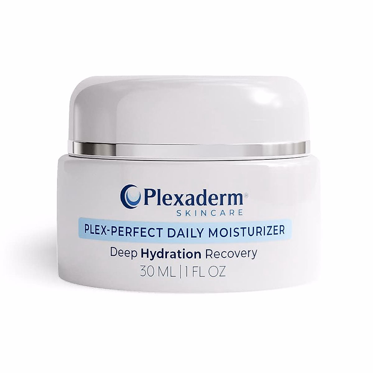 Plexaderm Daily Face Moisturizer - Hyaluronic Acid for Deep Hydration - For All Skin Types, Fragrance-Free, 1 fl oz