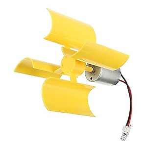 DC 0.1V-5.5V 100-6000RPM Micro Vertical Wind Turbines, Small Motor Blades Generator for DIY (1pc)