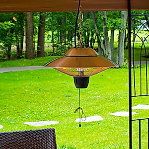 EnerG+ Infrared Electric Outdoor Heater - Hanging, Silver, Model:HEA-21524