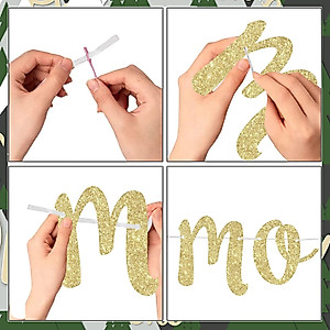 Sursurprise Mountain Bachelorette Party Decorations, Mountains & Mimosas Banner Mountain Champagne Garland Gold, Cabin Camping Glamping Bridal Shower Engagement Wedding Supplies