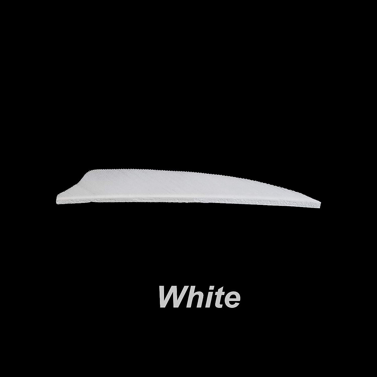 M.SJUMPPER ARCHERY Arrows 3 Inch Real Feathers Fletching with Shield Cut for DIY Hunting Shooting Shafts (36 Pack) (White)