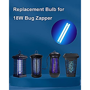 Shootingstar 2G11 18W Bug Zapper Replacement Bulb for Insect Attracting Lamp, PL 18W BL UV Light Bulb Compatible with Indoor Outdoor Mosquito Zapper