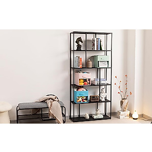 SOCOME Toy Storage Organizer with Clear Window Collapsible Cube Storage Bins Clothes Storage Home 6 Pack, Fabric Storage Cubes for Organizing Clothes, Toys, Books 10.5"×10.5"×11" ( 6 Color )