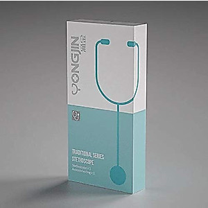 Stethoscope Cardiology Stainless Steel ' A' Shape Tube Stethoscope/Suitable for Cardiac Auscultation, Black Tube, Soft Ear-tip. one Diaphragm and Two Black earplugs