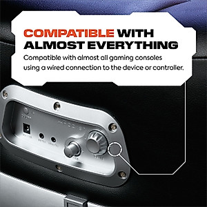 X Rocker SE II Leather Lounging Video Gaming Floor Chair, with Wireless Audio Transmission, 2 Speakers, Subwoofer, Armrest, Foldable, 5143601, 22.64" x 33" x 35", Amazon Exclusive, Black