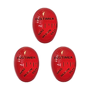 Egg Timer Kitchen Gadget Color Changing Boil Eggs Thermometer,pack of 3