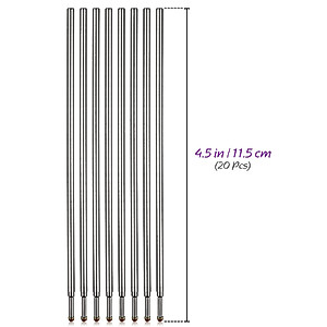 COHEALI 20pcs Tattoo Skin Marking Pen - Purple Skin Marker Skin Surfer Pen Tattoo Pen Cores Refill for Tattoo Tool Kit