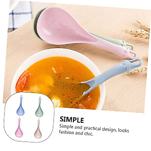 Anneome 4Pcs Kitchen Food Serving Spoon Creative Soup and Porridge Spoons for Buffet Catering and Everyday Use Multifunctional Utensils for Serving Food