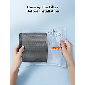 AP006 HEPA Replacement Filters Compatible with White Black AP006 Air Purifiers, 3-in-1 H13 True HEPA with Activated Carbon Pre-Filter