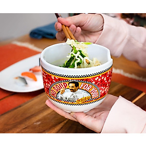 Toynk Seinfeld No Soup For You 20-Ounce Ramen Bowl and Chopstick Set