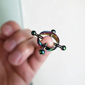 2Pcs Nipple Rings For Women Nipple Shield Rings Adjustable Pressure Nipple Rings Stainless Steel Nipple Shield Rings Bar Nipple Rings Body Nipple Jewelry Non-Piercing (silver)