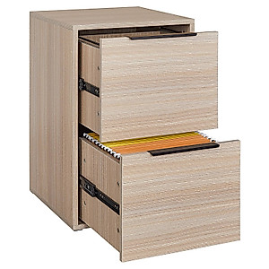 2 Drawer Wood File Cabinet,Vertical Wooden Storage Filing Cabinet for A4 or Letter Size,Under Desk Storage Cabinet for Home Office,Beige