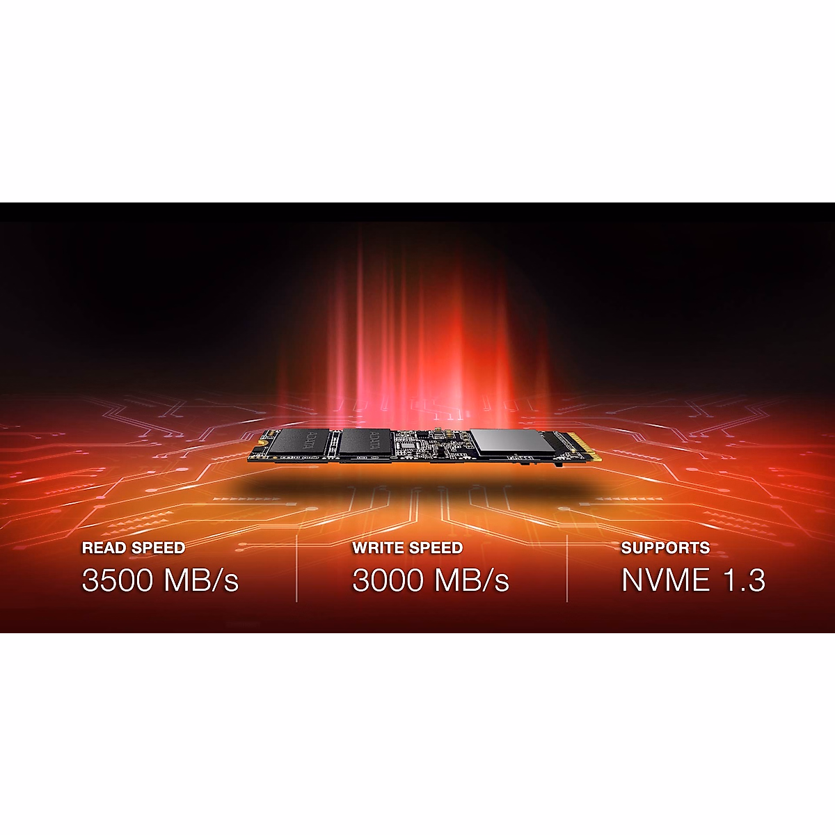 ADATA XPG SX8100 512GB 3D NAND NVMe Gen3x4 PCIe M.2 2280 Solid State Drive R/W 3500/3000MB/s SSD (ASX8100NP-512GT-C)