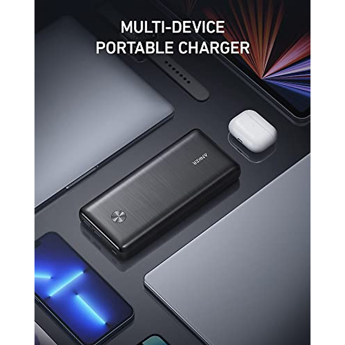 Anker Portable Charger, 737 Power Bank (PowerCore III Elite 26K) Combo with 65W PD Wall Charger, Power IQ 3.0 Battery Pack for MacBook Pro/Dell XPS, Microsoft Surface, iPad Pro, iPhone 13, and More