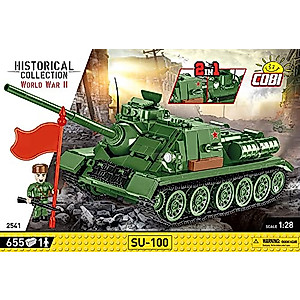 COBI Historical Collection SU-100 SPG Vehicle , Green