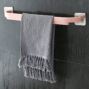 Towel rack Suction Cup Rack and Bath, 1 Pack, Pink, Blue, White Wall-Mounted, Used in Bathroom and Kitchen (Color : White)