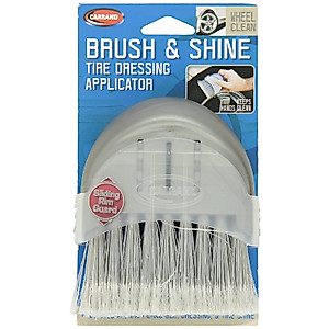 Carrand 93045 Brush and Shine Tire Dressing Applicator Brush , Gray