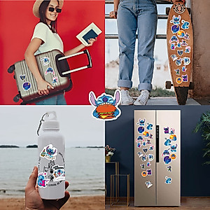 100 Pcs Stitch Stickers,Waterproof Lilo & Stitch Stickers for Water Bottles, Laptop,Bumper,Computer,Phone,Helmet,Vinyl Reusable Stickers and Decals Kids Teens