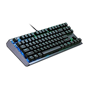 Cooler Master CK530 Tenkeyless Gaming Mechanical Keyboard with Red Switches, RGB backlighting, On-the-fly CONTROLS, and Aluminum Top Plate